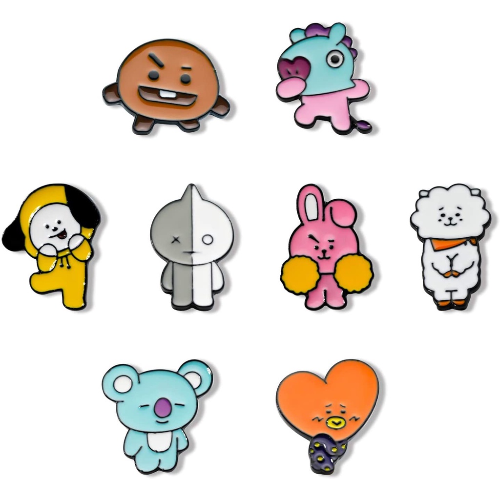 KPOP BTS Brooch BT21 Army Bangtan Cute Enamel Lapel Pin for Children ... KPOP BTS Brooch BT21 Army Bangtan Cute Enamel Lapel Pin for Children ...