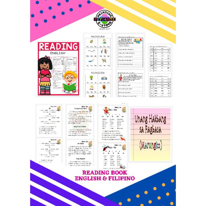 READING BOOK ENGLISH AND FILIPINO (BEGINNERS / KINDER / KINDERGARTEN ...