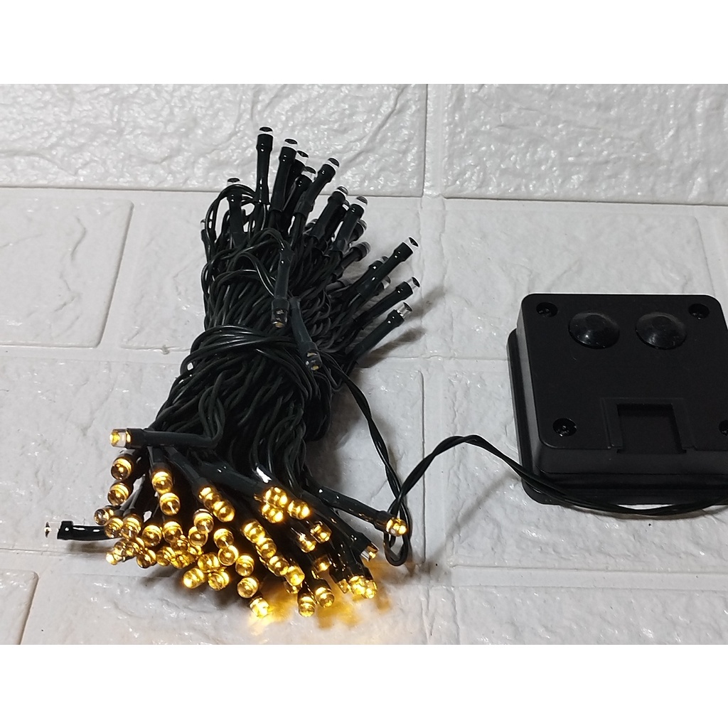 SOLAR STRING LIGHT 100 LED(WARM) | Shopee Philippines