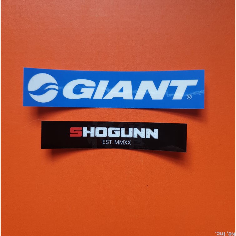GIANT BICYCLES Logo Laminated Vinyl Stickers | Shopee Philippines