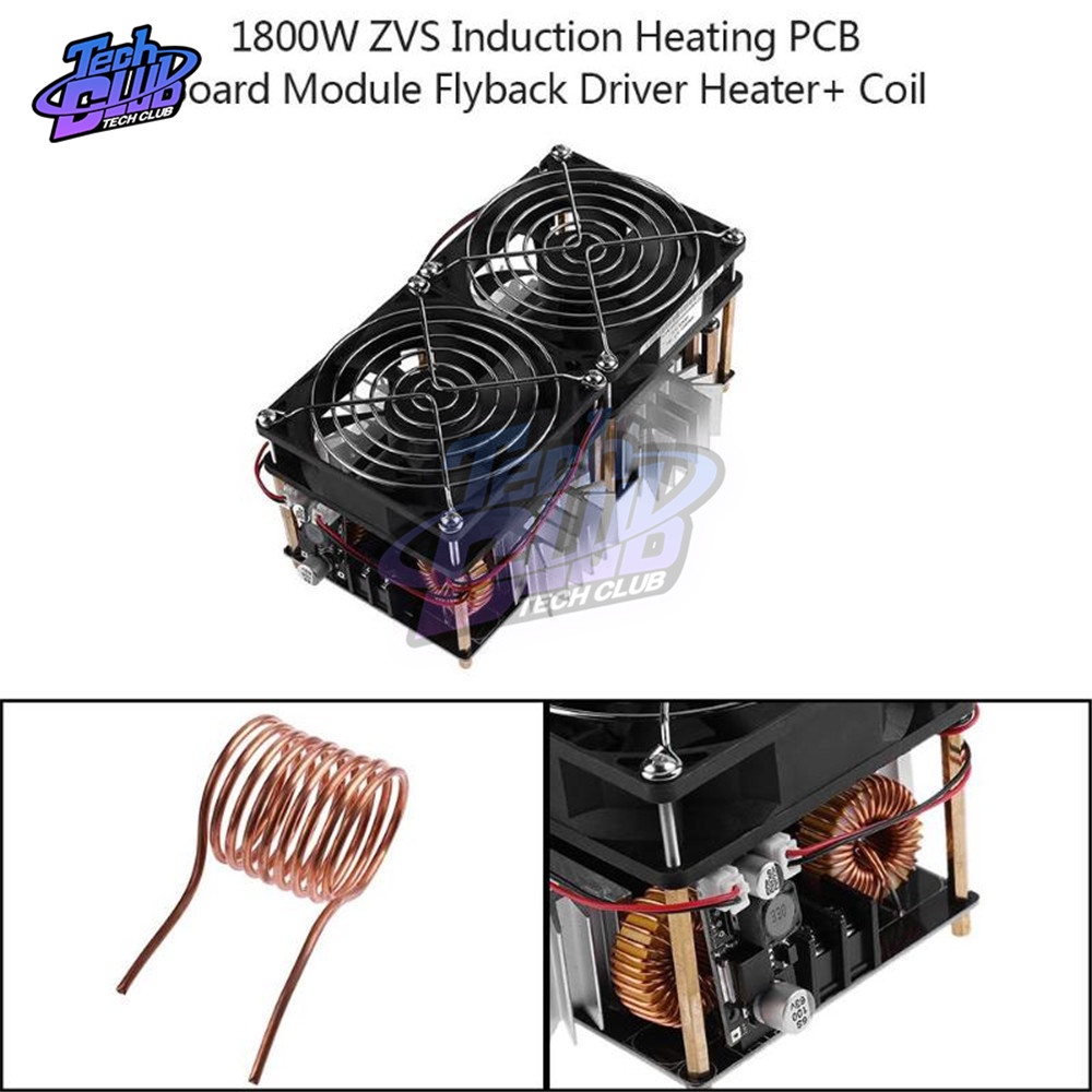 1800W 2500W ZVS Induction Heater Induction Heating Machine PCB Board Flyback Driver Heater ...