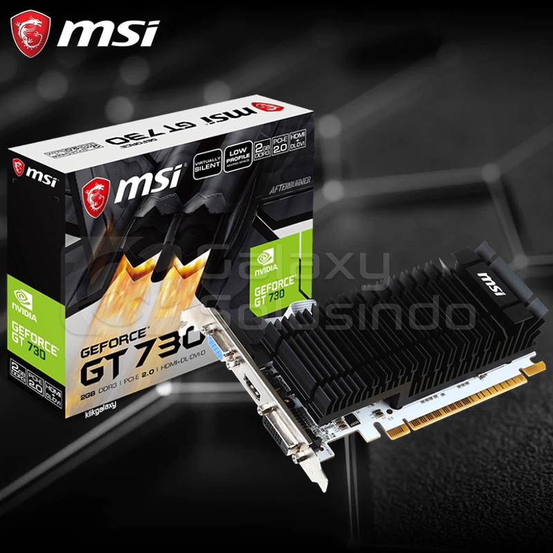 Msi Geforce GT 730 2GD3H LP 2GB DDR3 N730K-2GD3H LP Shopee Philippines ...