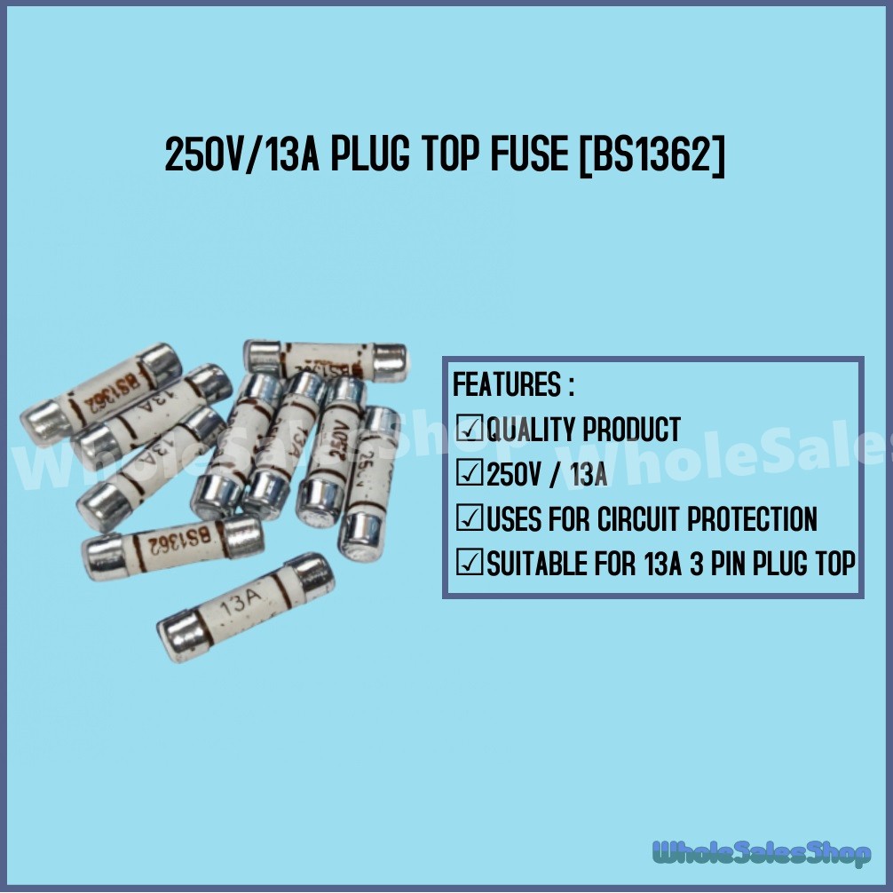250V/13A PLUG TOP FUSE [BS1362] | Shopee Philippines