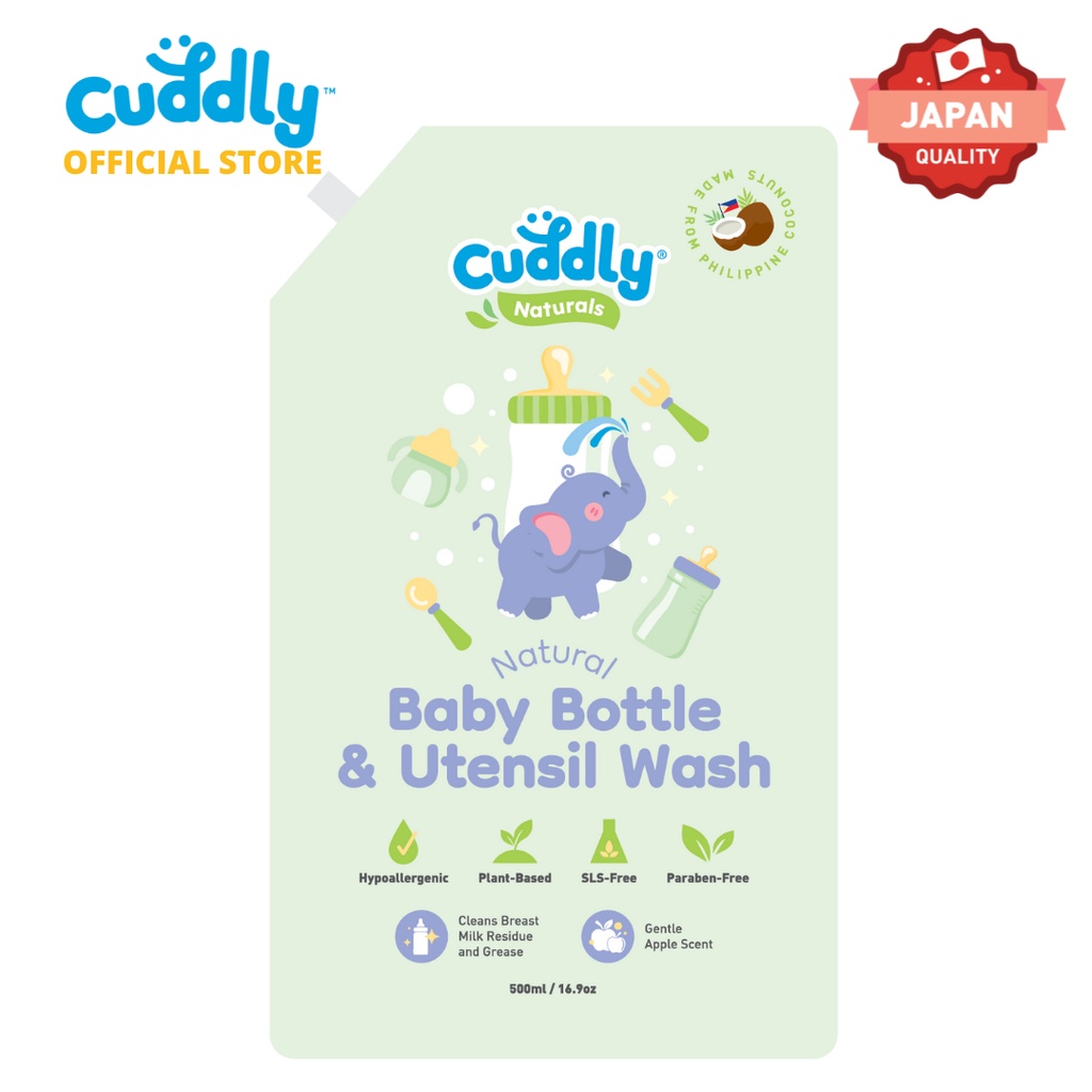 Cuddly Naturals Natural Baby Bottle Wash 500mL | Shopee Philippines