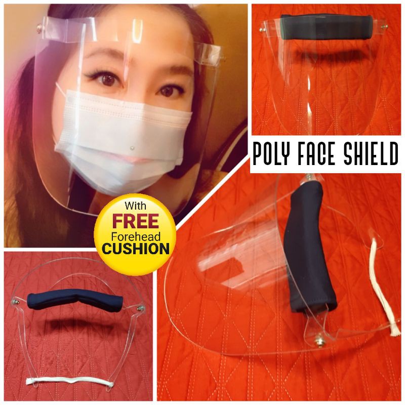 Poly Face Shield with FREE Cushion | Shopee Philippines