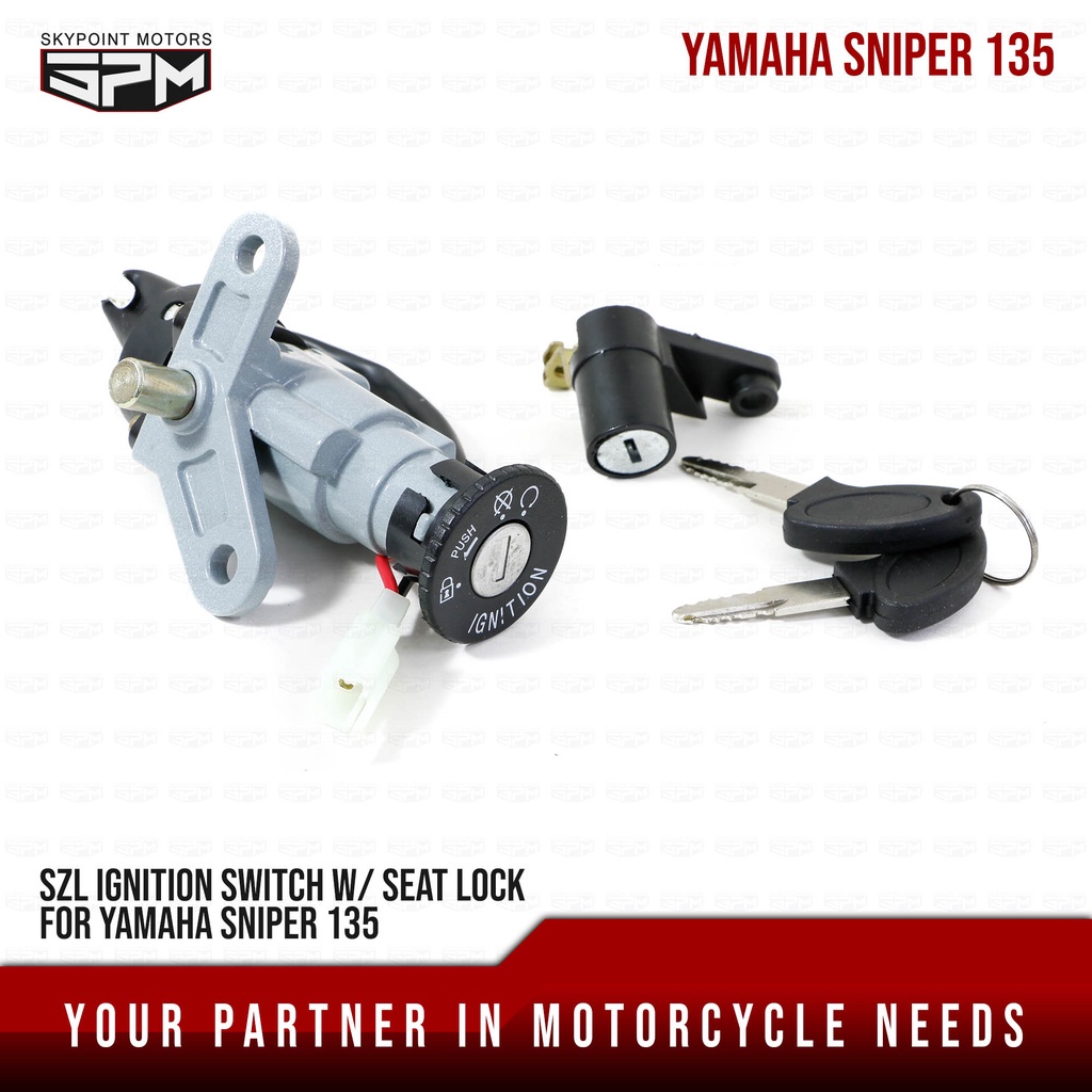 SZL IGNITON SWITCH WITH SEAT LOCK FOR SNIPER 135 (9852-038) | Shopee ...