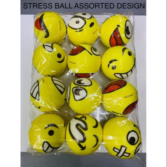 12 PCS STRESS BALL ASSORTED DESIGNS | Shopee Philippines