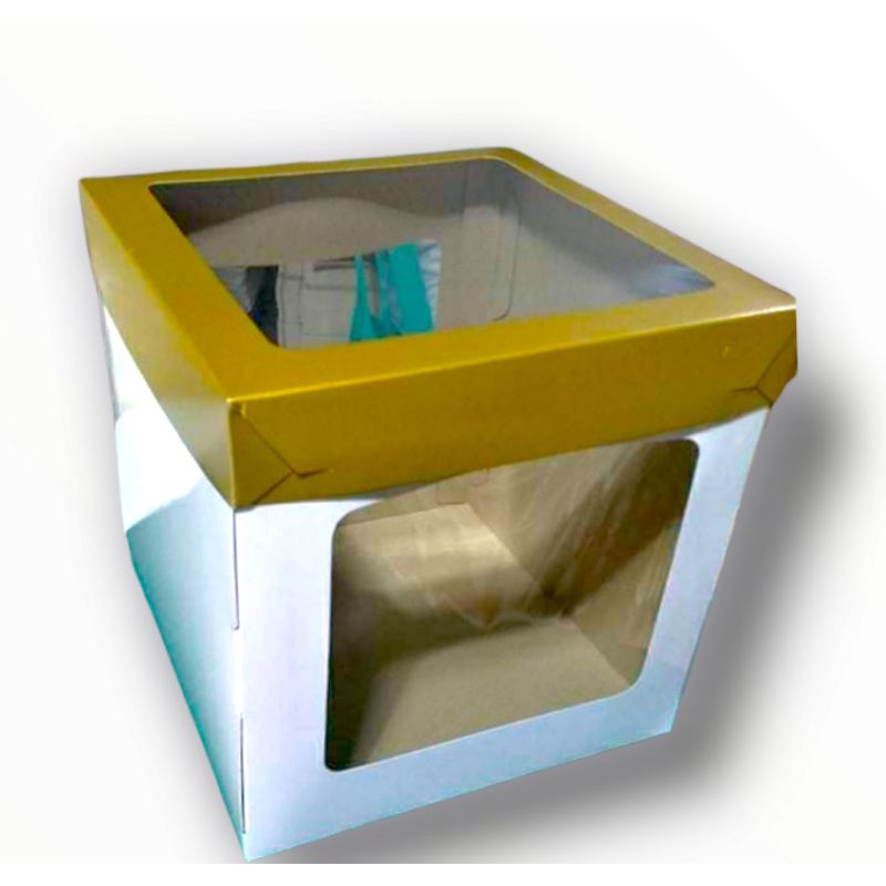 10x10x10 Tall Cake Box/Reversible/White&kraft/Colored | Shopee Philippines
