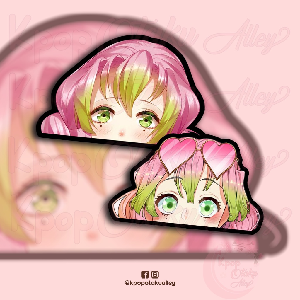 Mitsuri Kanroji - Demon Slayer Peeker Sticker | Kpop Otaku Alley ...