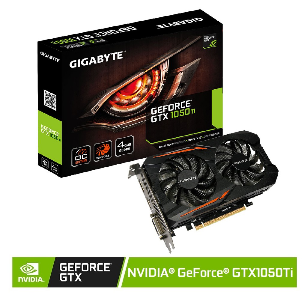 Gigabyte NVIDIA® GeForce® GTX 1050 Ti OC 4gb Graphic Card | Shopee ...