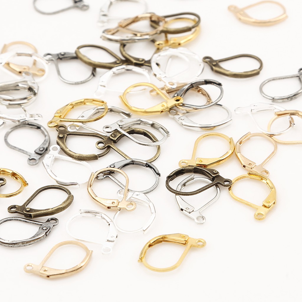 10pcs 10*16mm Copper Hypoallergenic Rose Gold French Earring Hooks Wire ...