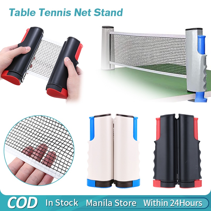 Portable Table Tennis Net Rack Adjustable Retractable Ping Pong Net for ...