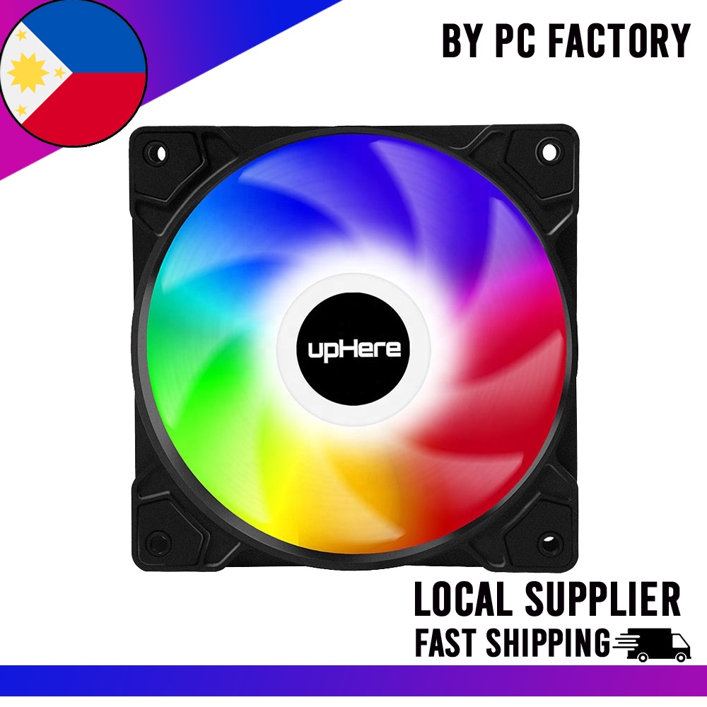 UpHere Cooling Fan 120mm 6PIN RGB | RF Remote Control Motherboard Sync ...