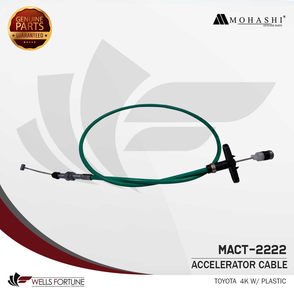 TOYOTA COROLLA 4K ACCELERATOR CABLE WITH PLASTIC MOHASHI (1PC) | Shopee ...