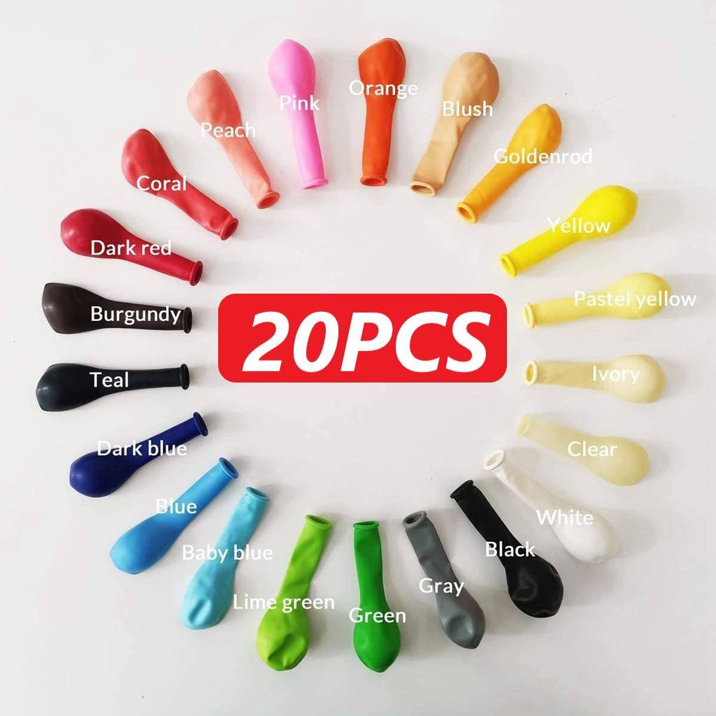 20pcs 5 Inches Latex Tiny Assorted Balloons for Birthday Wedding Party ...