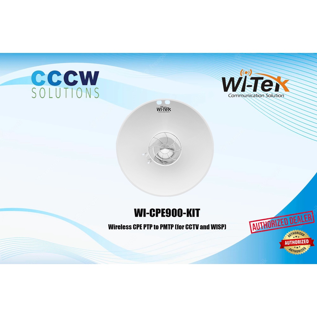 Wi-Tek WI-CPE900-KIT Wireless CPE PTP to PMTP (for CCTV and WISP ...