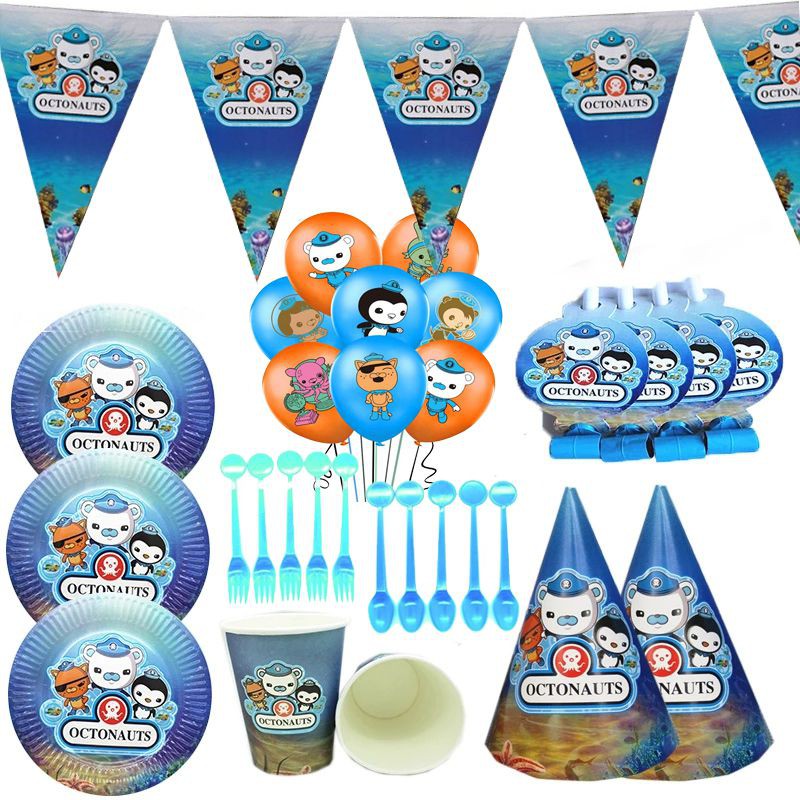 Octonauts Kids Birthday Party Supplies Decor Balloon Cup Plate Banner ...