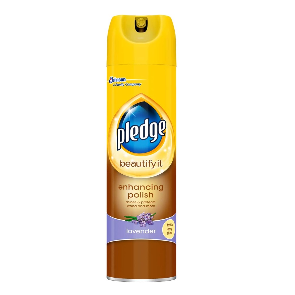 Pledge Enhancing Furniture Wood Polish Lavender Aerosol (250mL ...