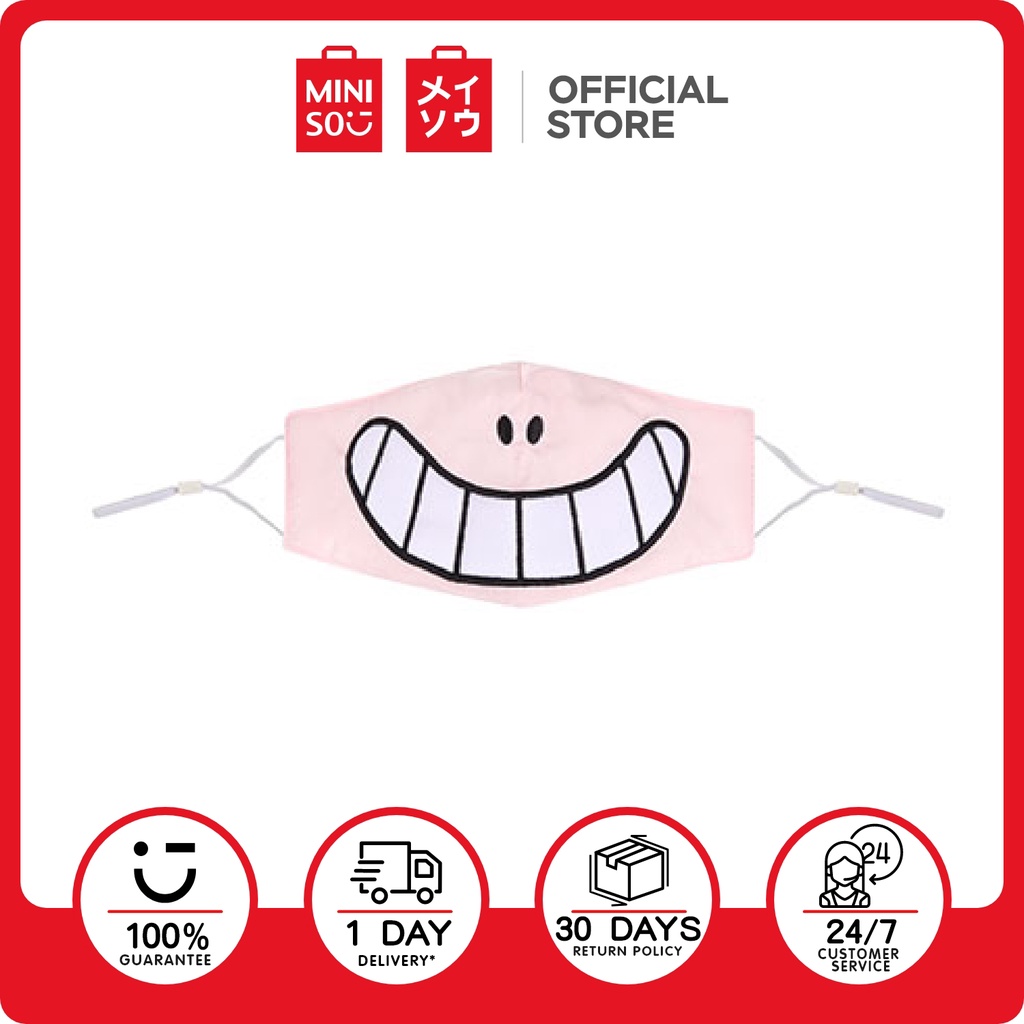 Miniso Smile Shining Teeth Mouth Face Mask | Shopee Philippines