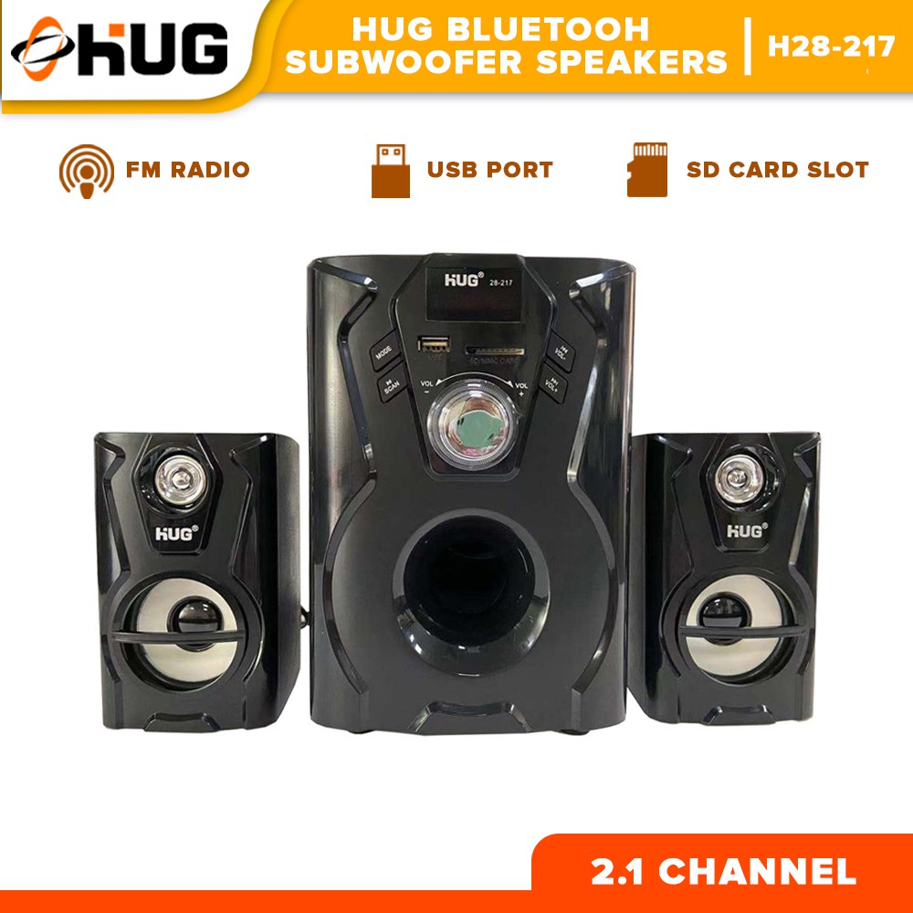 Hug 2.1 Sub-Woofer Speakers - H28-217 | Shopee Philippines