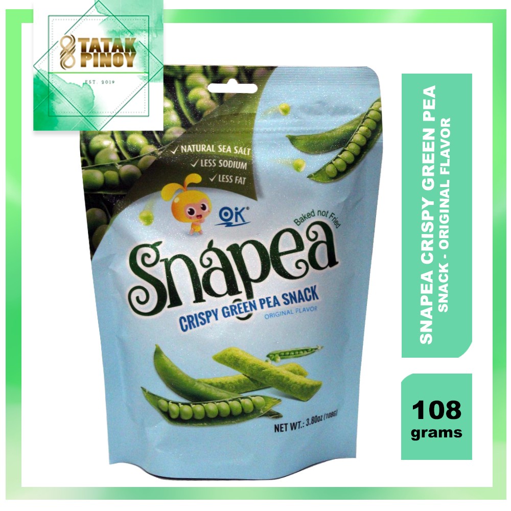 TATAK PINOY Ok Snapea Crispy Green Pea Snack Original Flavor 108g ...