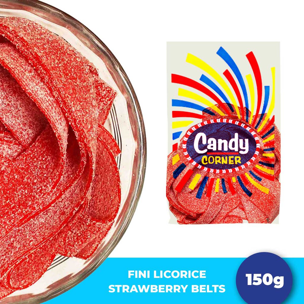 Strawberry Sour Gummy Belts 150g | Shopee Philippines
