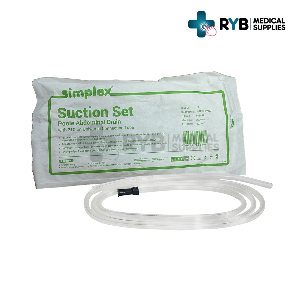Suction Set Poole Abdominal Drain - Simplex | Shopee Philippines