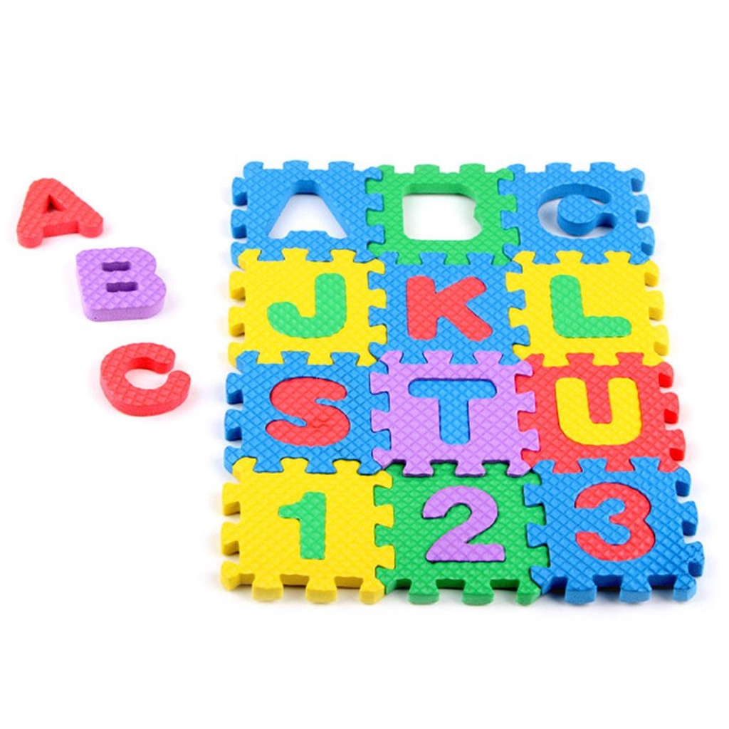 Educational Toys Puzzle Sponges ABC Alphabet Numbers Small Size ...