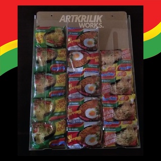 Noodle Display | Indomie Rack | Acrylic Noodle Holder | Acrylic 3-Slot ...