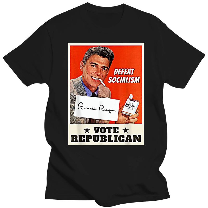 Ronald Reagan Defeat Socialism Vote Republican T-Shirt | Shopee Philippines