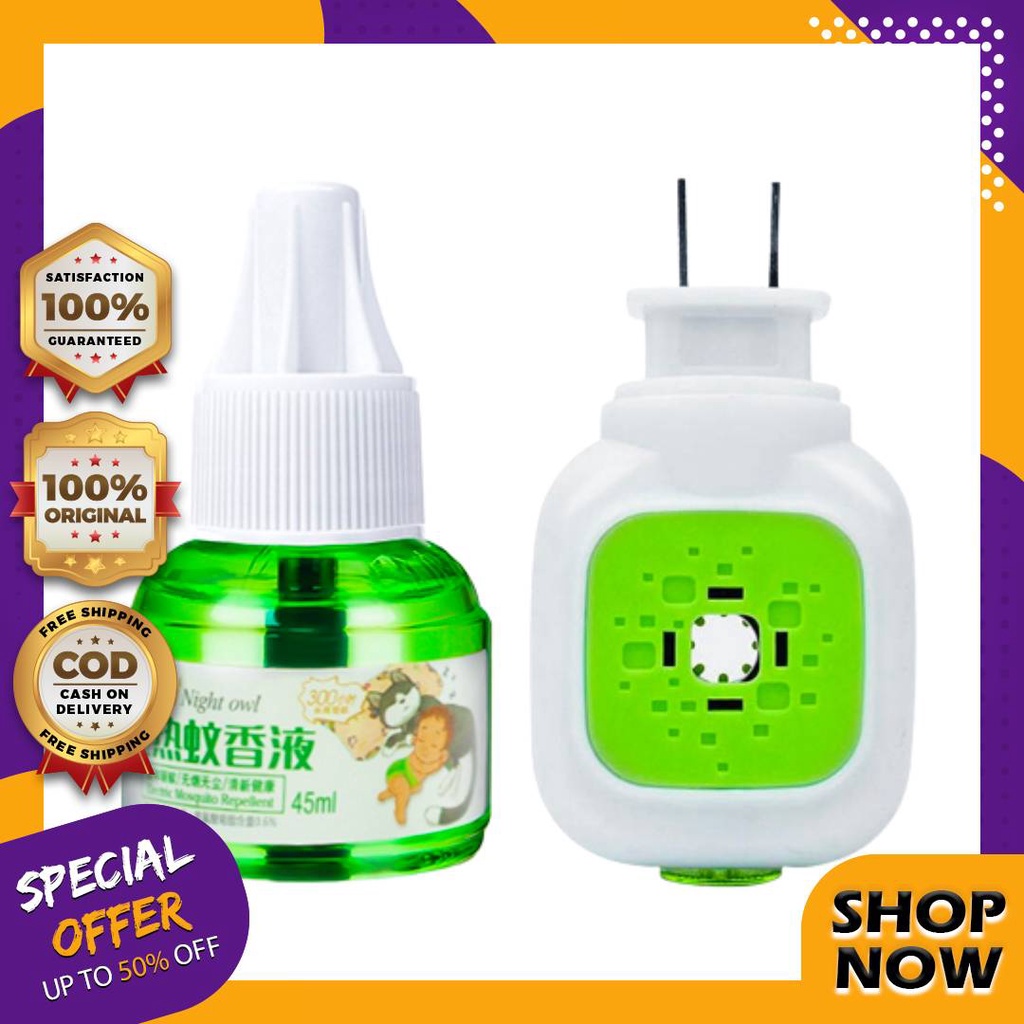 Original Electric Mosquito Repellent with liquid heater | Shopee ...