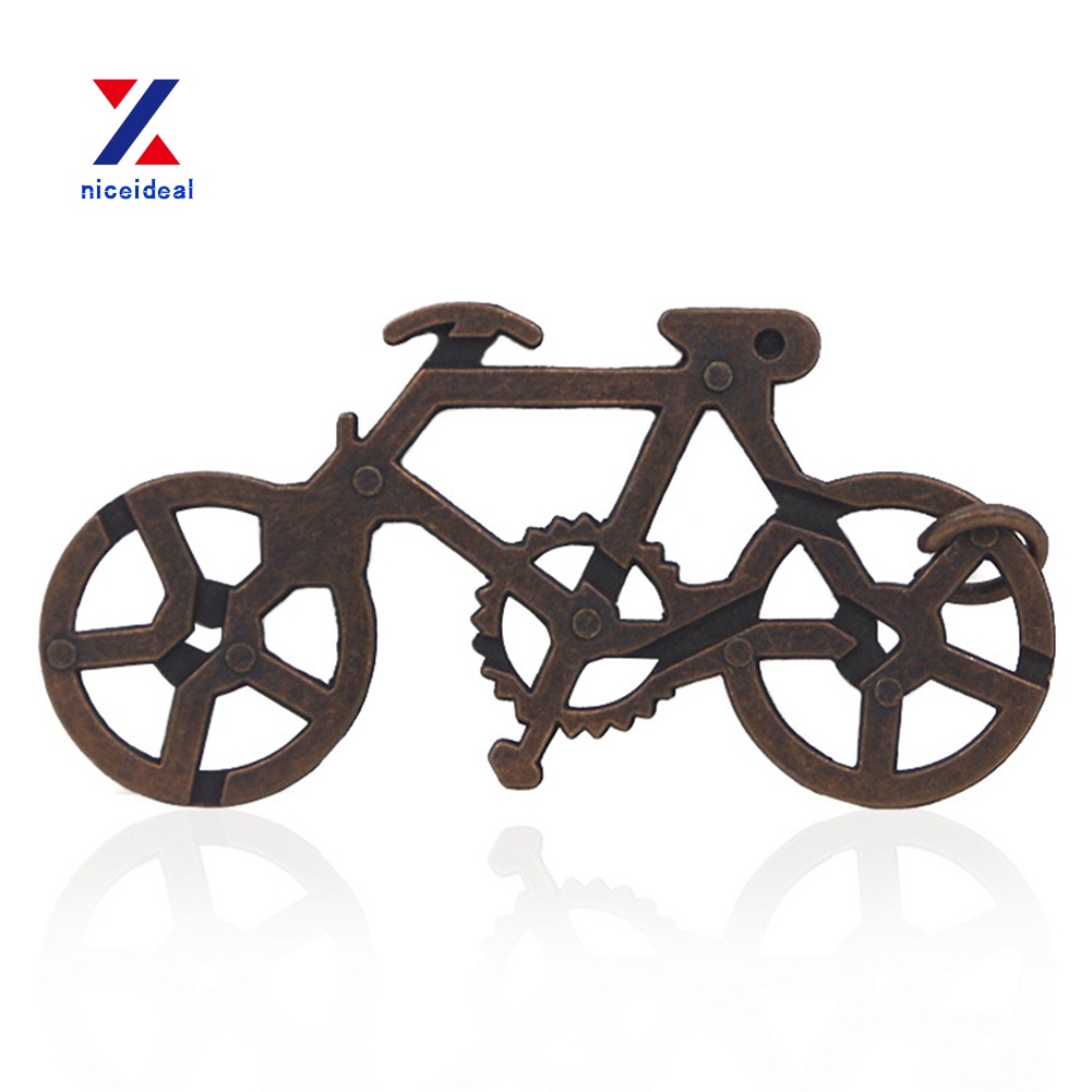 Nd Vintage Metal Bike Maze Puzzle IQ Brain Teaser Child Adult ...