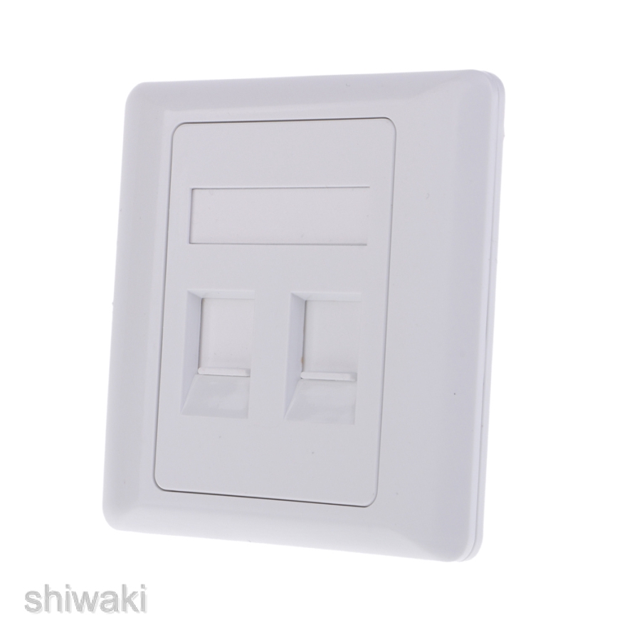 【In Stock】 CAT6 Data Wall Outlet Face Plate Dual Port RJ45 Ethernet ... 【In Stock】 CAT6 Data Wall Outlet Face Plate Dual Port RJ45 Ethernet ...