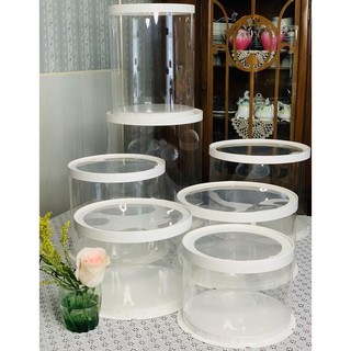 6-10 INCH BOXES | ROUND Acetate Cake Box Clear Cake Box Clear Top Lid ...