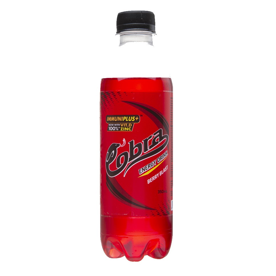 Cobra Energy Drink - Berry Blast with Immuniplus+ in resealable bottle ...