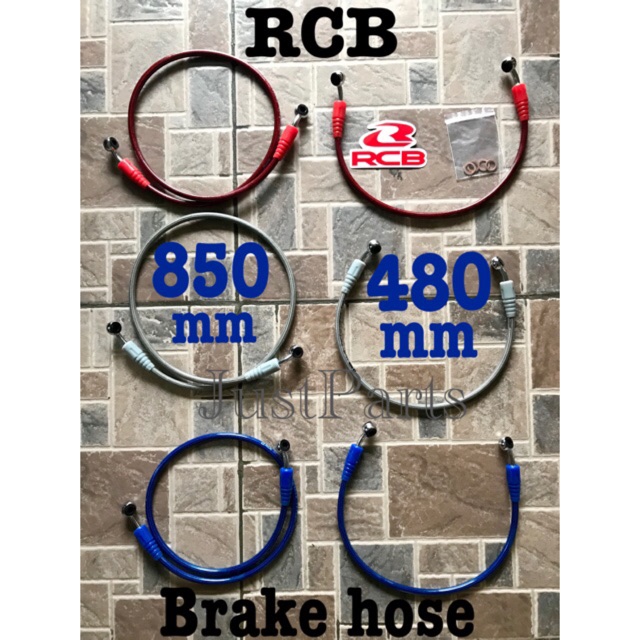 RCB Brake Hose 480mm/ 550mm/ 850mm/ 950mm | Shopee Philippines