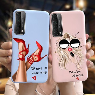 Huawei Y7A Case Cover Huawei P Smart 2021 PPA-LX2 Silicone Matte ...