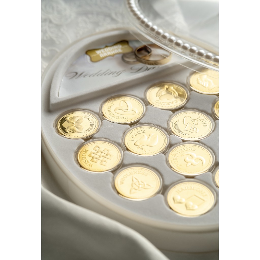 Wedding Arrhae | Arras Coins | Coin Bearer Coins | Unity Coins Gold ...