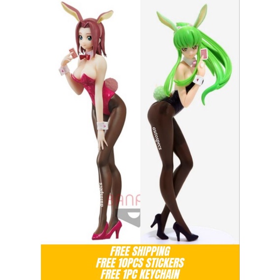 Cc And Kallen Kozuki Stadtfled Code Geass Bunny Suit Sexy Waifu Banpresto Espresto By