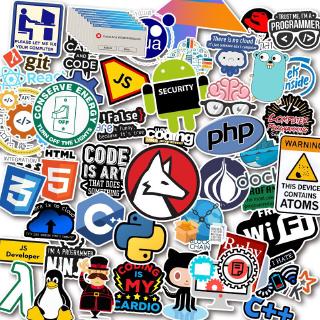 105pcs Programmer Stickers Laptop Stickers Tech Developer Decals C# C++ ...