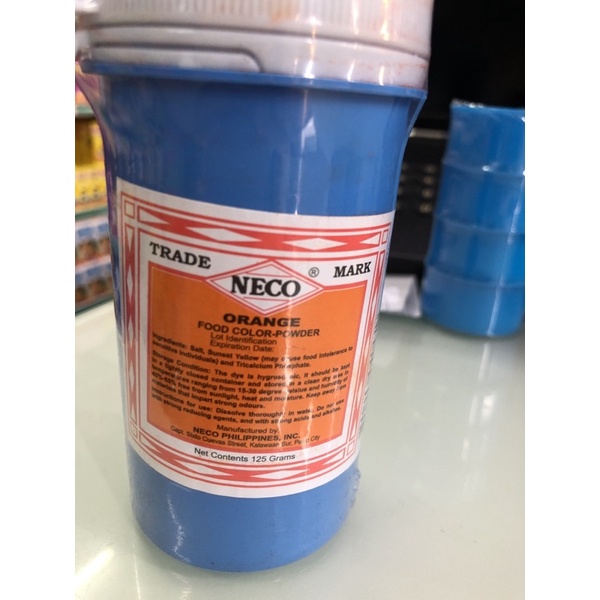 Neco Orange Food Color 125g | Shopee Philippines