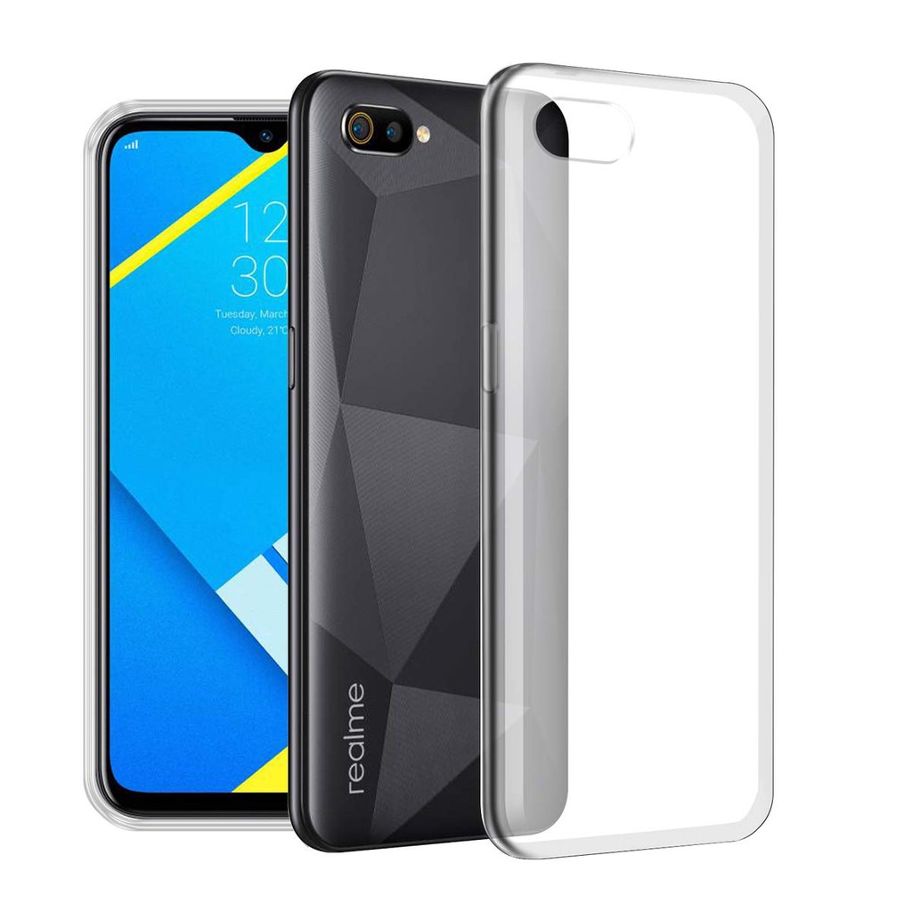 OPPO Realme C2 Case Transparent Silicone Soft TPU Cover RealmeC2 C 2 ...