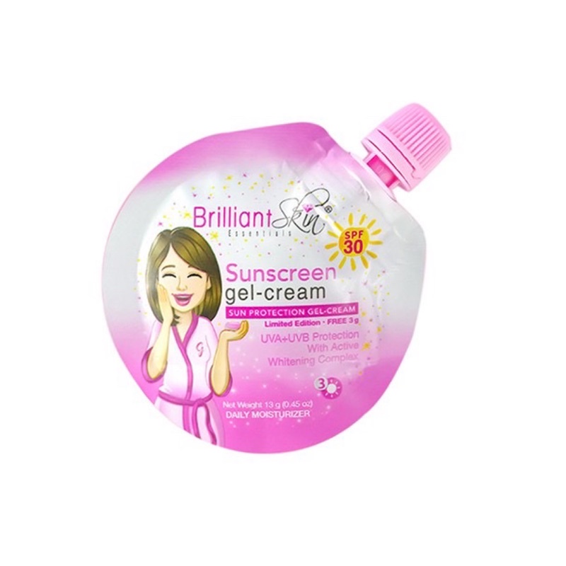 Brilliant Skin Sunscreen Gel-Cream 13G (Limited Edition) | Shopee ...