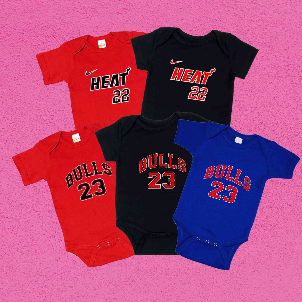 Bulls & Heat Customize Baby Onesie | Shopee Philippines