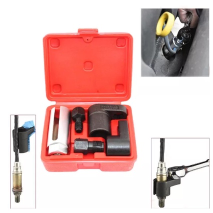 5pcs/set O2 Oxygen Sensor Socket Thread Chaser Install Offset Wrench ...