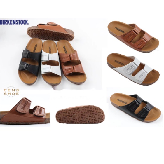 Classic Leather Style Sandal Cork Slipper Slide Slip on for Men and ...
