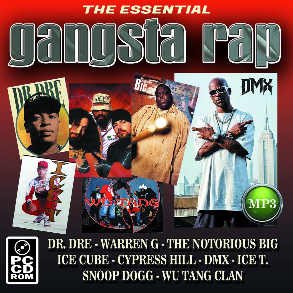 GANGSTA RAP ESSENTIALS CD MP3 ORIGINAL artist ,FORMAT for PCCDROM/DVD ...