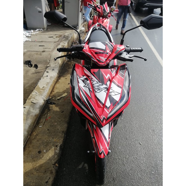 HONDA CLICK 125i STICKER DECALS- RED | Shopee Philippines