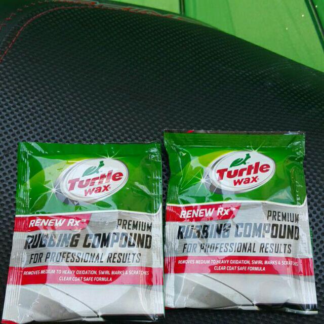 Turtle Wax Renew Rubbing Compound 50mL (Sachet) | Shopee Philippines