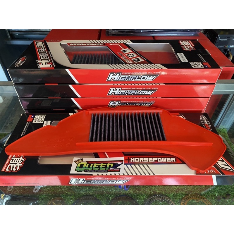 RS8 HighFlow Washable Air Filter For Nmax v1/v2 and Aerox v1/v2 ...